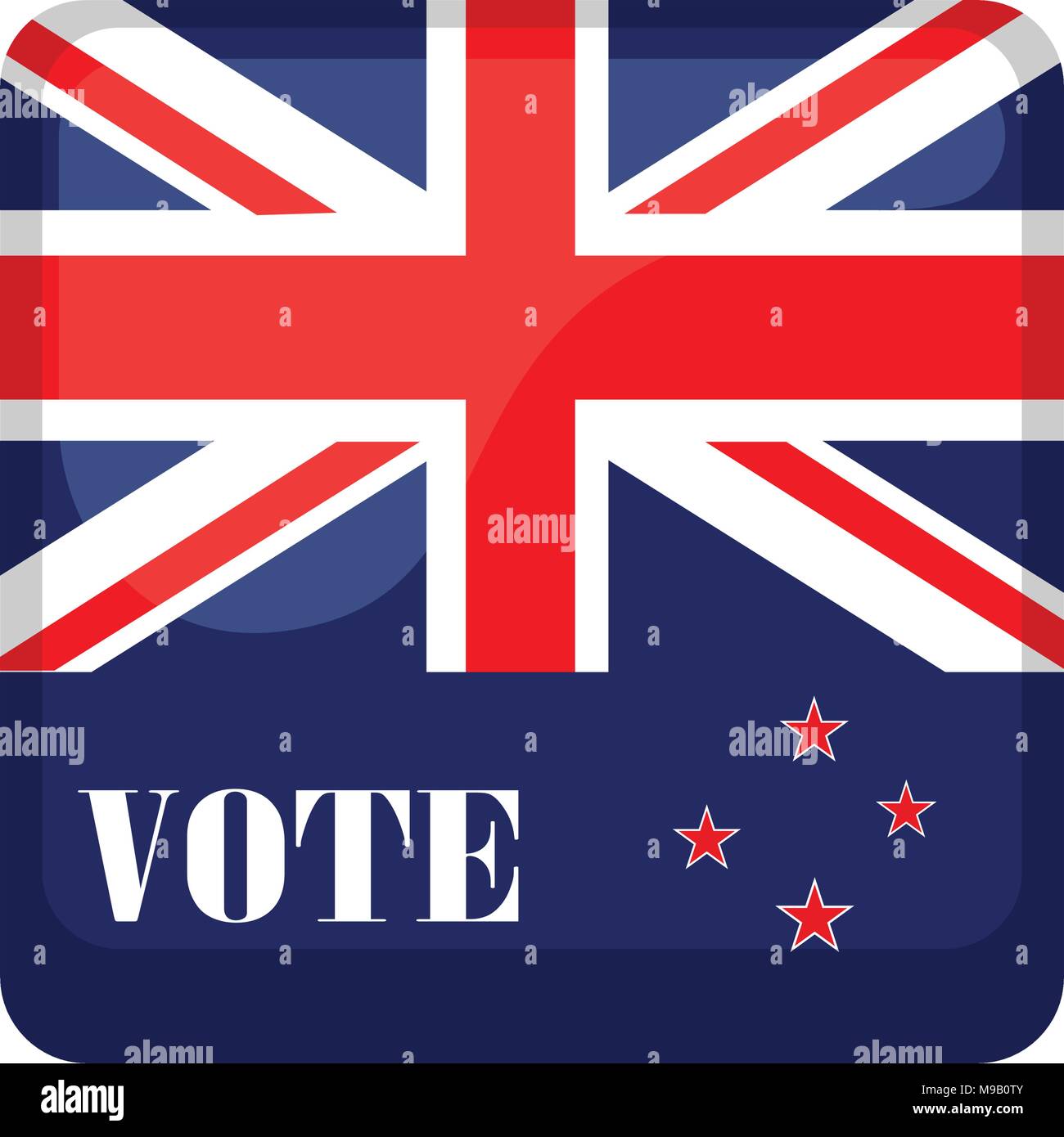 New Zealand campaign button Stock Vector Image & Art - Alamy