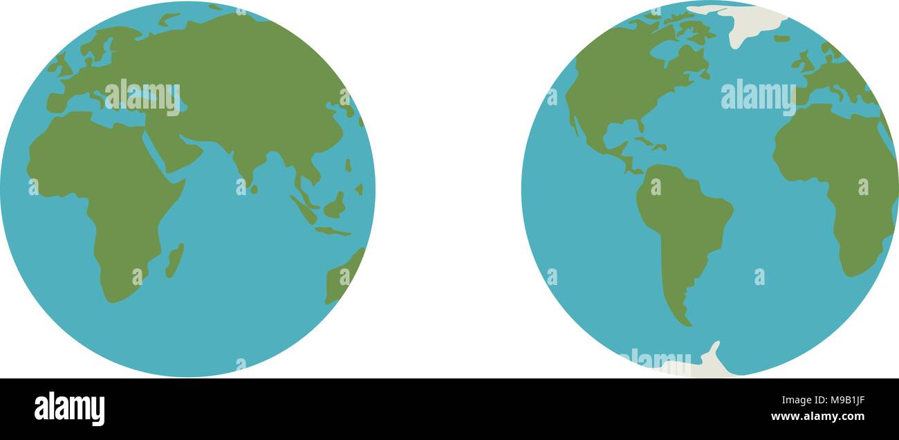 Set of abstract earth globes, vector Stock Vector Image & Art - Alamy