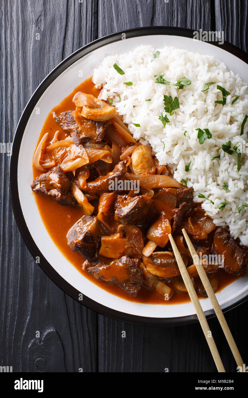 Hashed beef and rice hi-res stock photography and images - Alamy