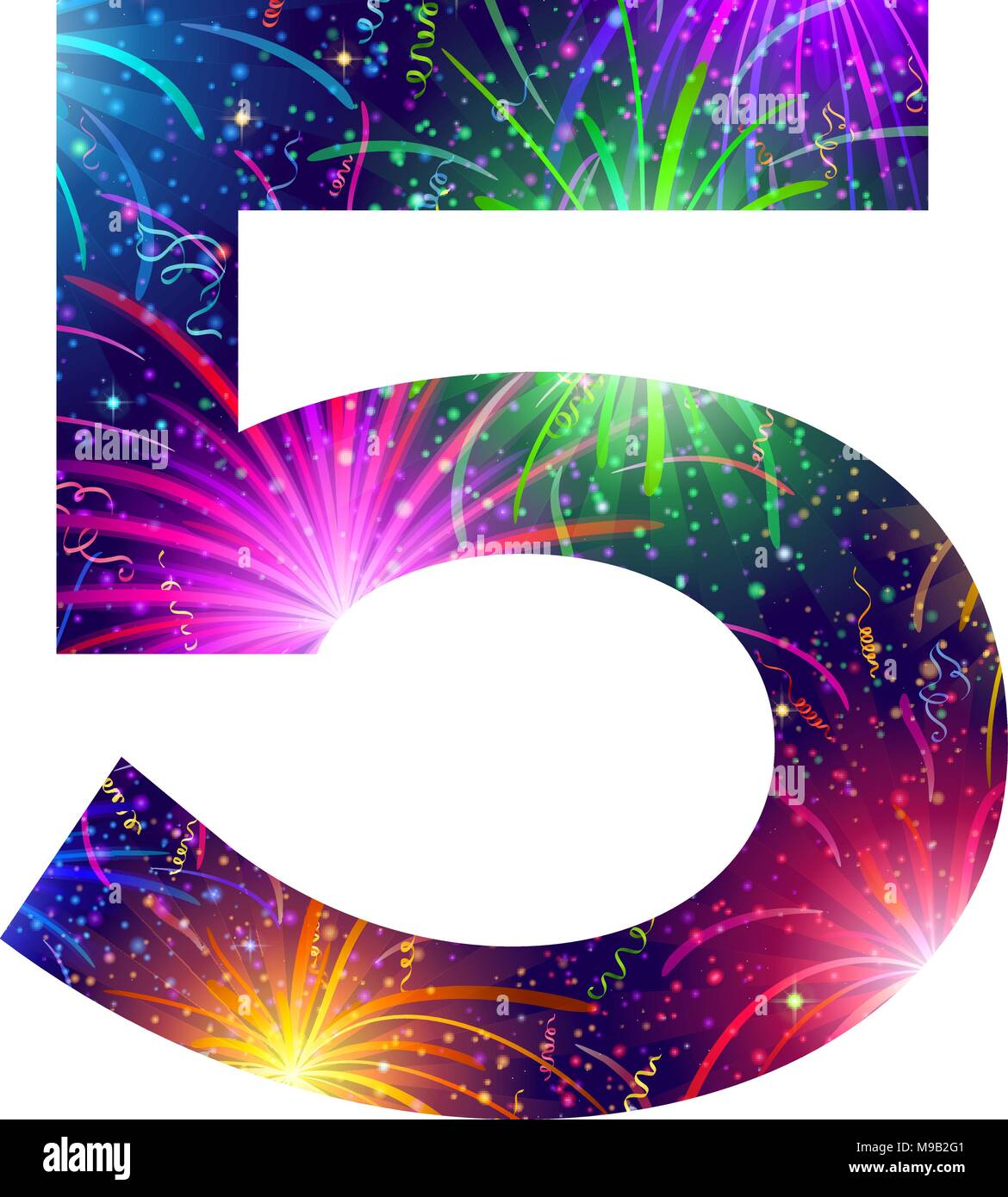 Five sign Stock Vector Images - Alamy