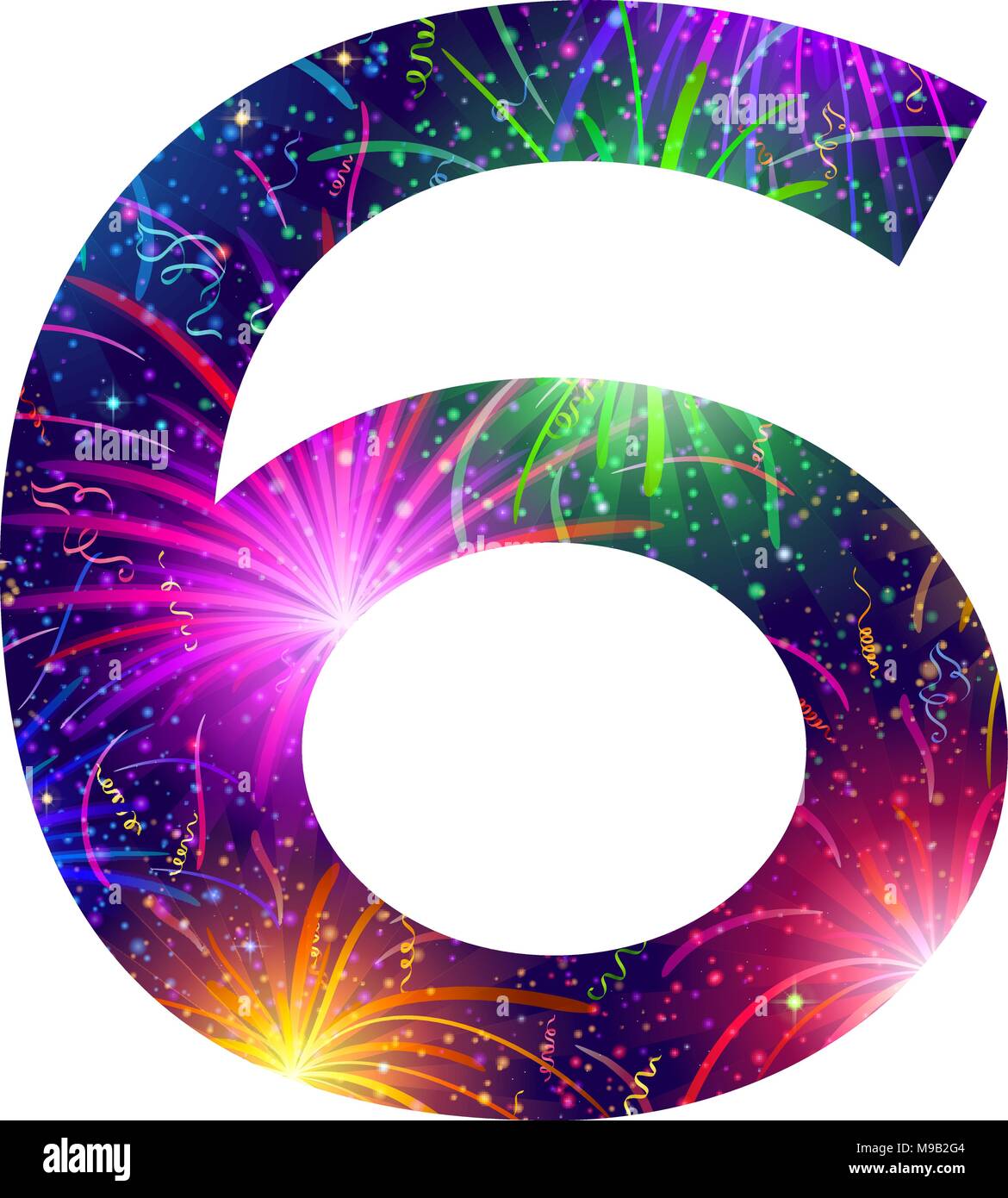 Number six icon sign symbol Stock Vector Images - Alamy