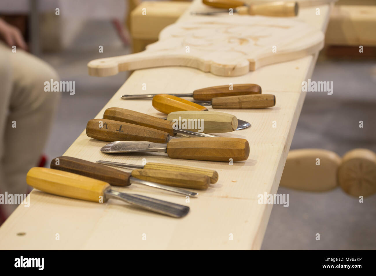 sculpting tools and chisels Stock Photo - Alamy