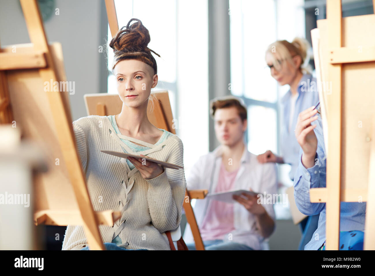 Course of painting Stock Photo - Alamy