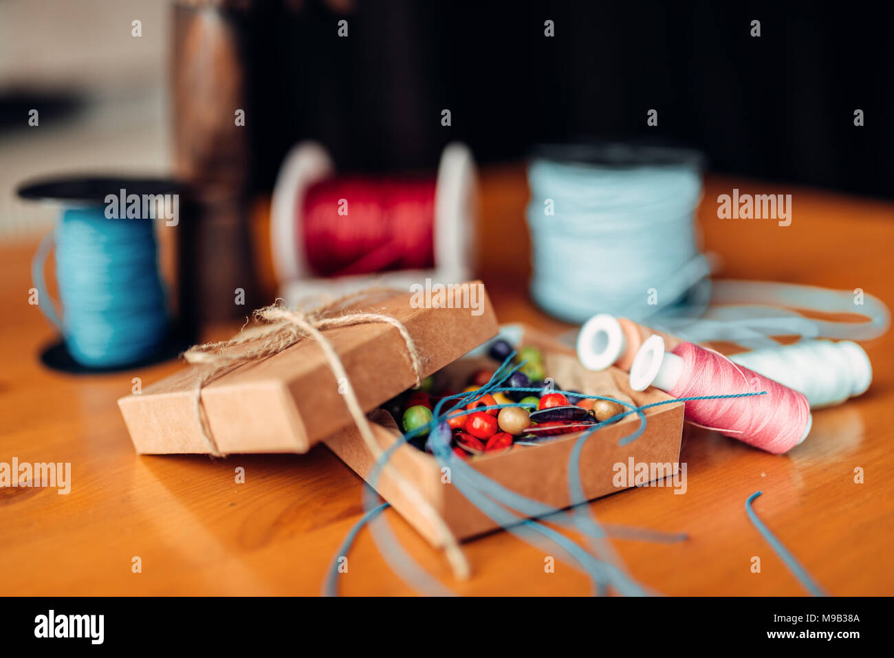 Needlework box hi-res stock photography and images - Alamy