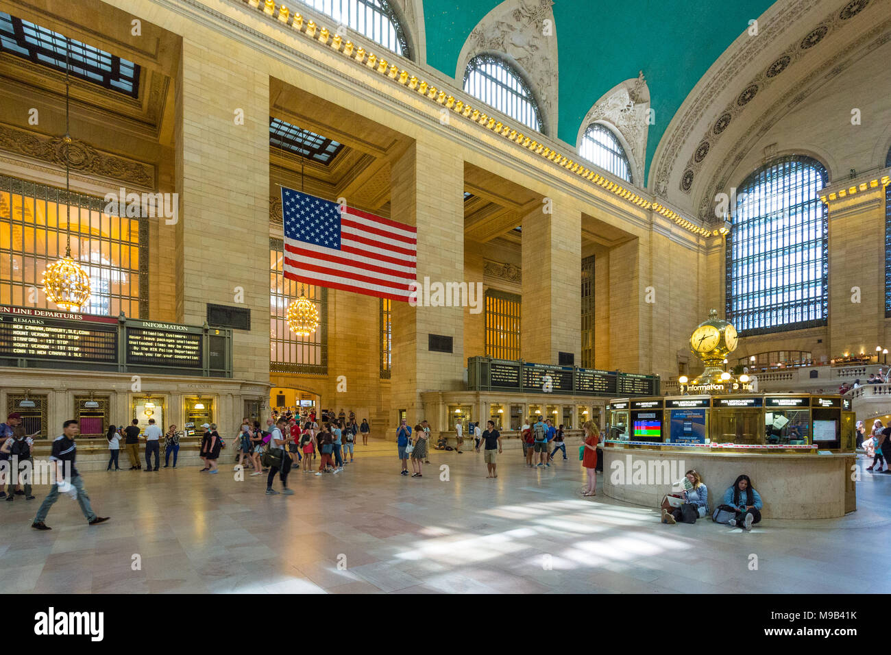 New York, NYC, USA- August 27, 2017: Interiors and details of Grand ...
