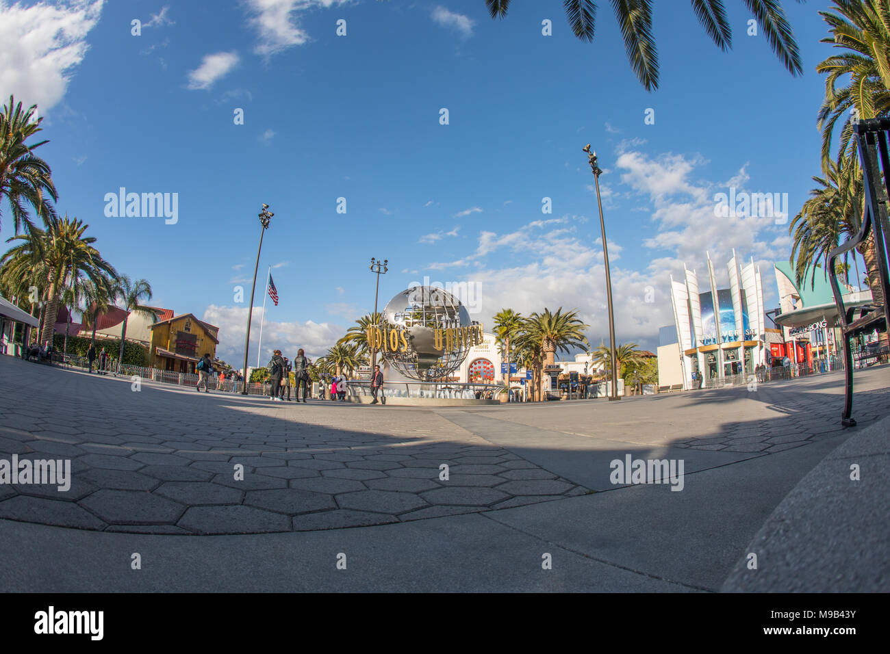 Universal studios globe universal city hi-res stock photography and ...