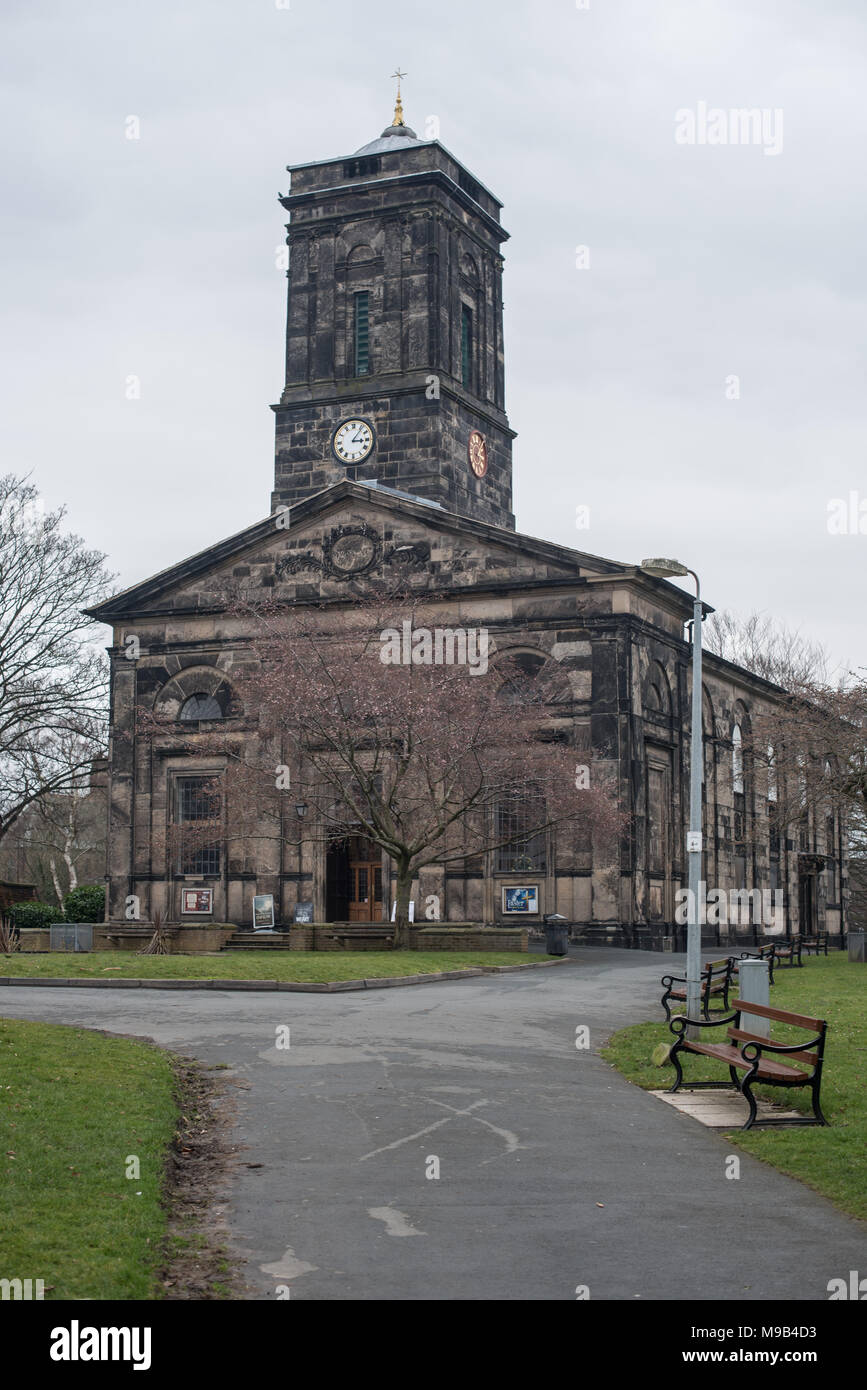 All saints Church and war memorial in Wellington, Telford, Shropshire ...