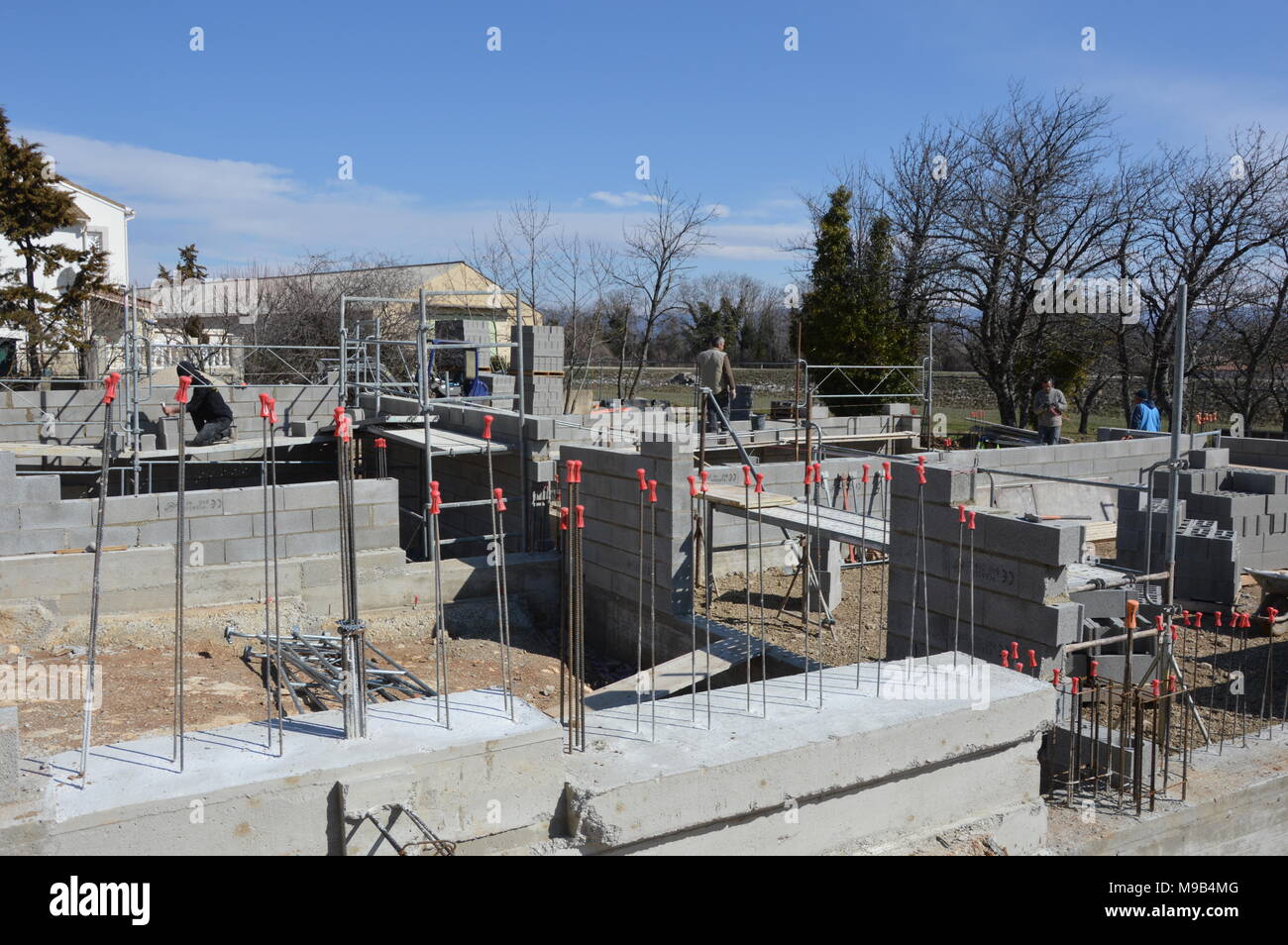 Zoom on a construction site, building site Stock Photo - Alamy