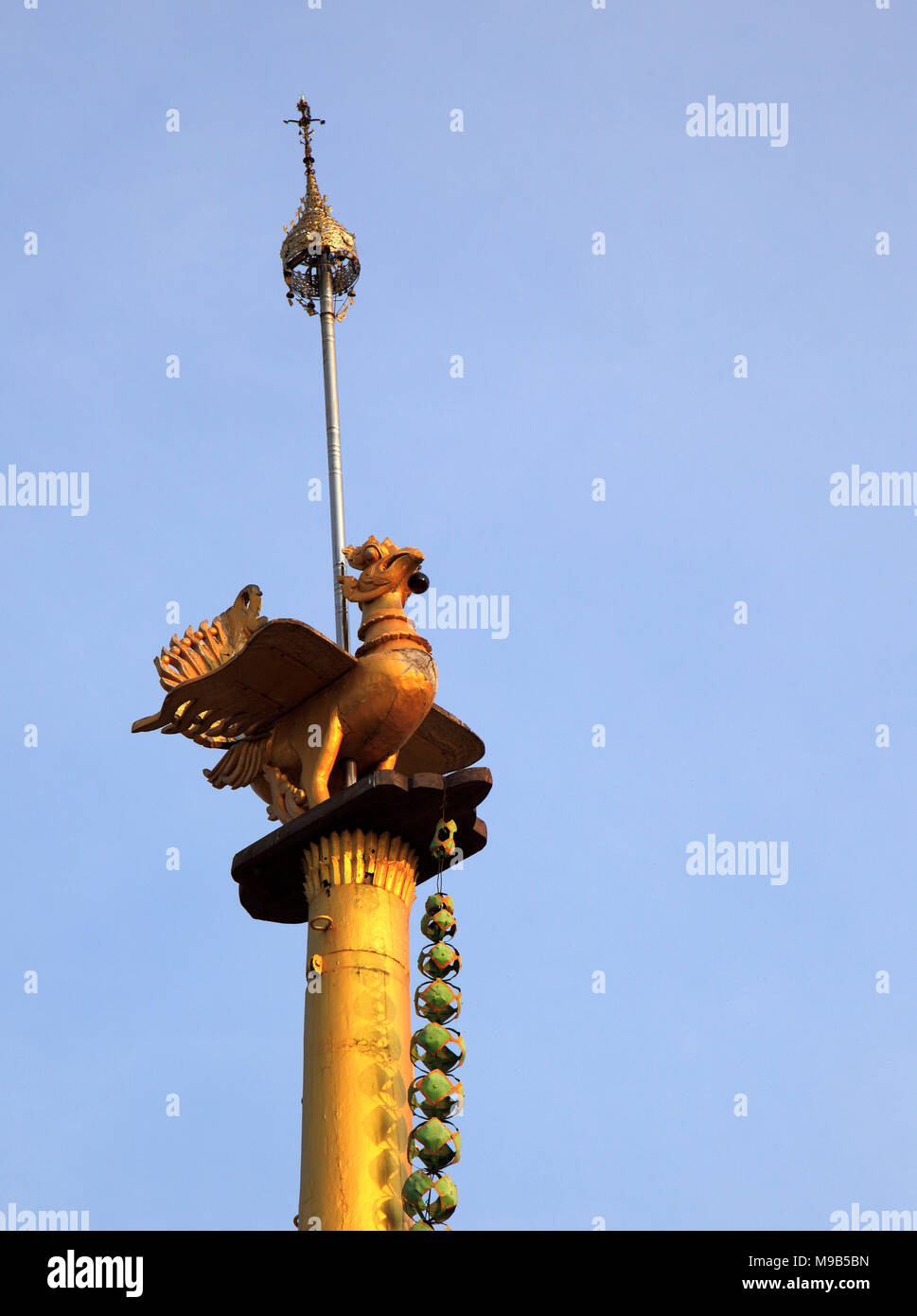 Myanmar, Bagan, Shwezigon Pagoda, Hintha, Hamsa, mythological bird ...