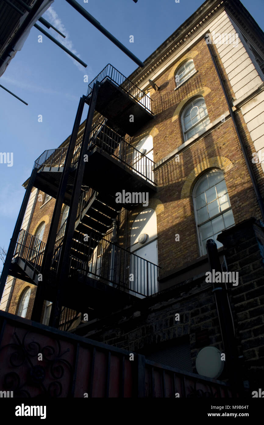 External fire escape staircase hi-res stock photography and images - Alamy