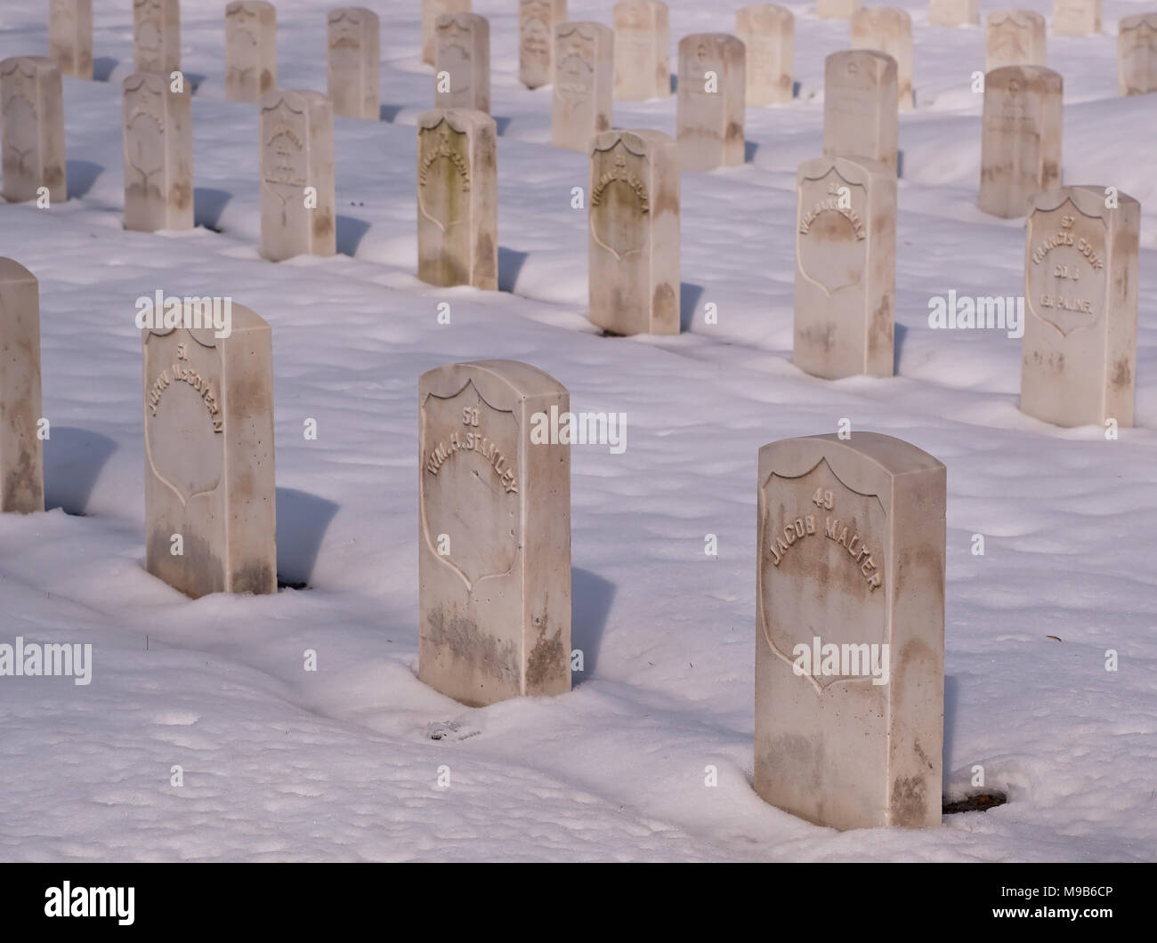 3-22-2018 PITTSBURGH, PENNSYLVANIA Allegheny Cemetery Civil War section ...