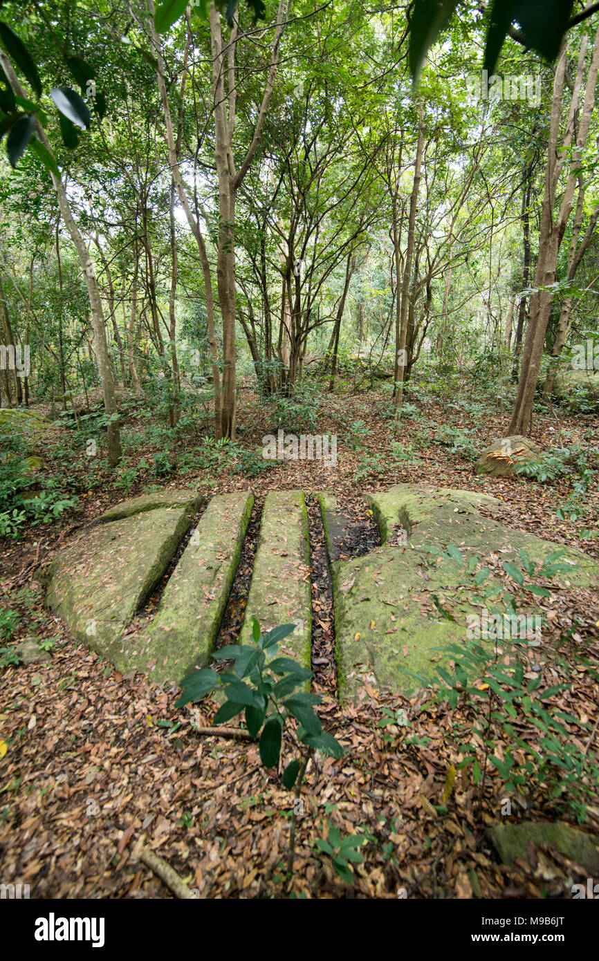 the ancient Quarry of khmer at the town of Ban Kruat at south of the ...