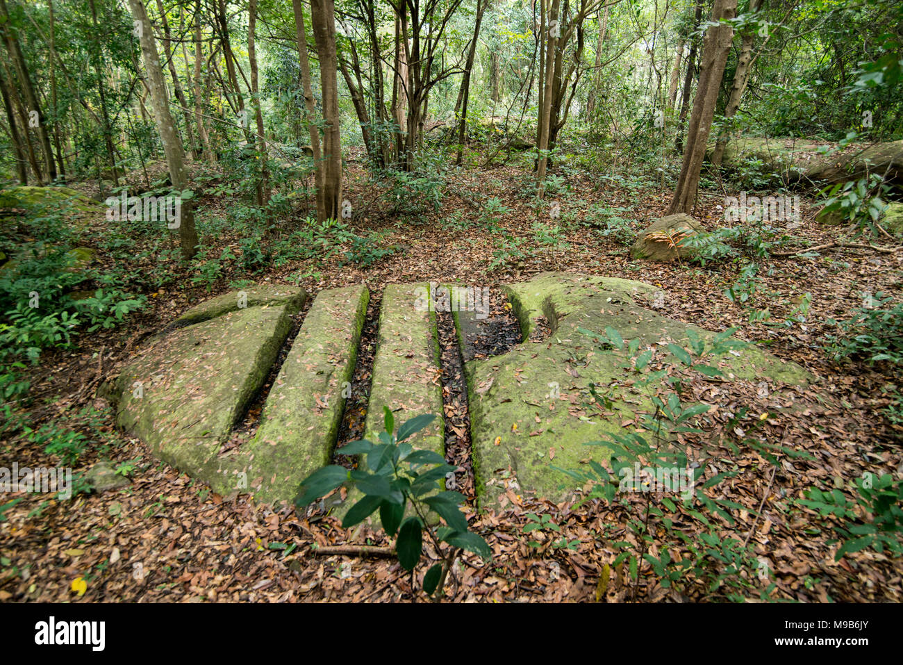 the ancient Quarry of khmer at the town of Ban Kruat at south of the ...