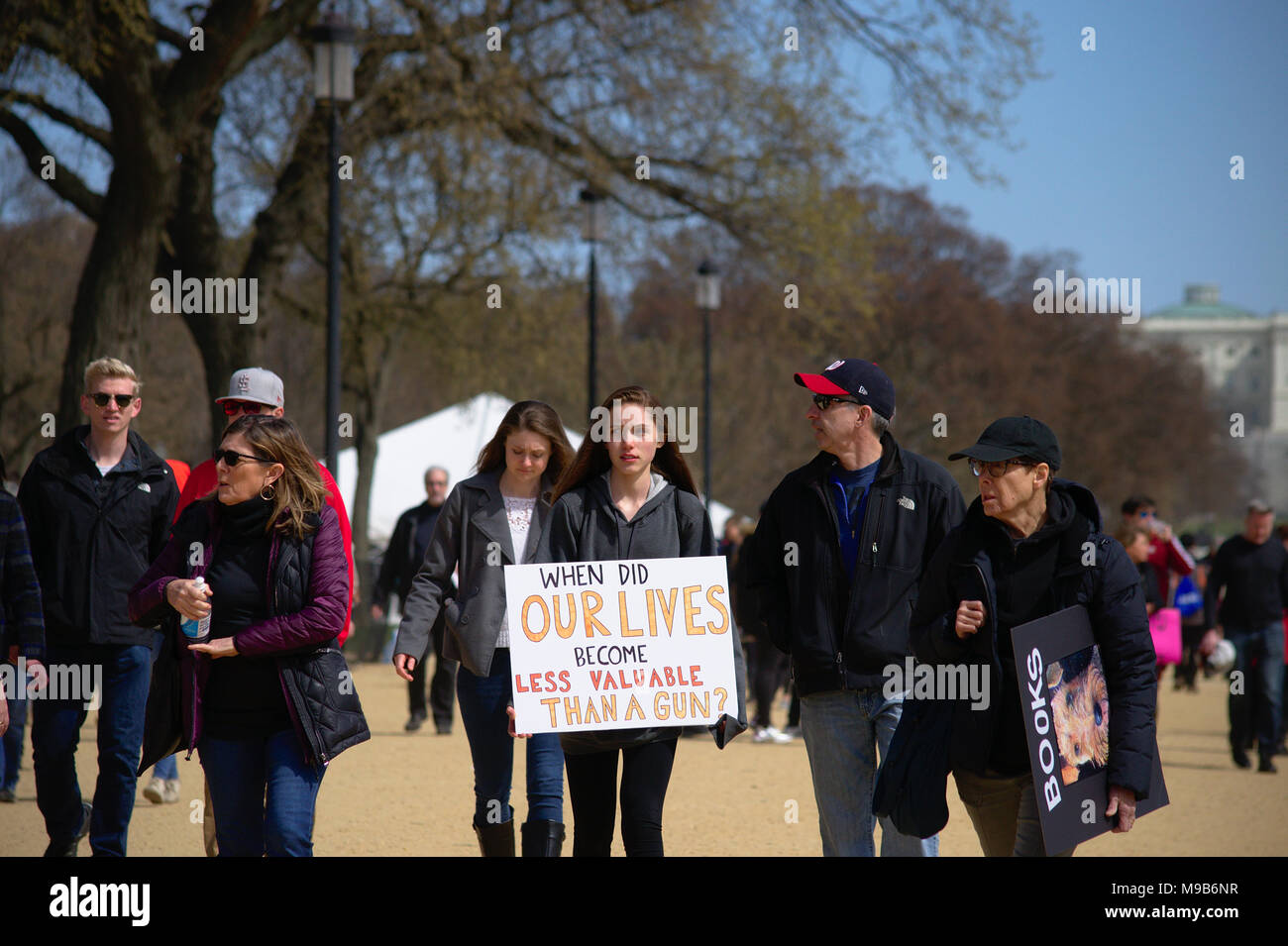 Kids with protest signs at March for our lives in Washington DC March ...