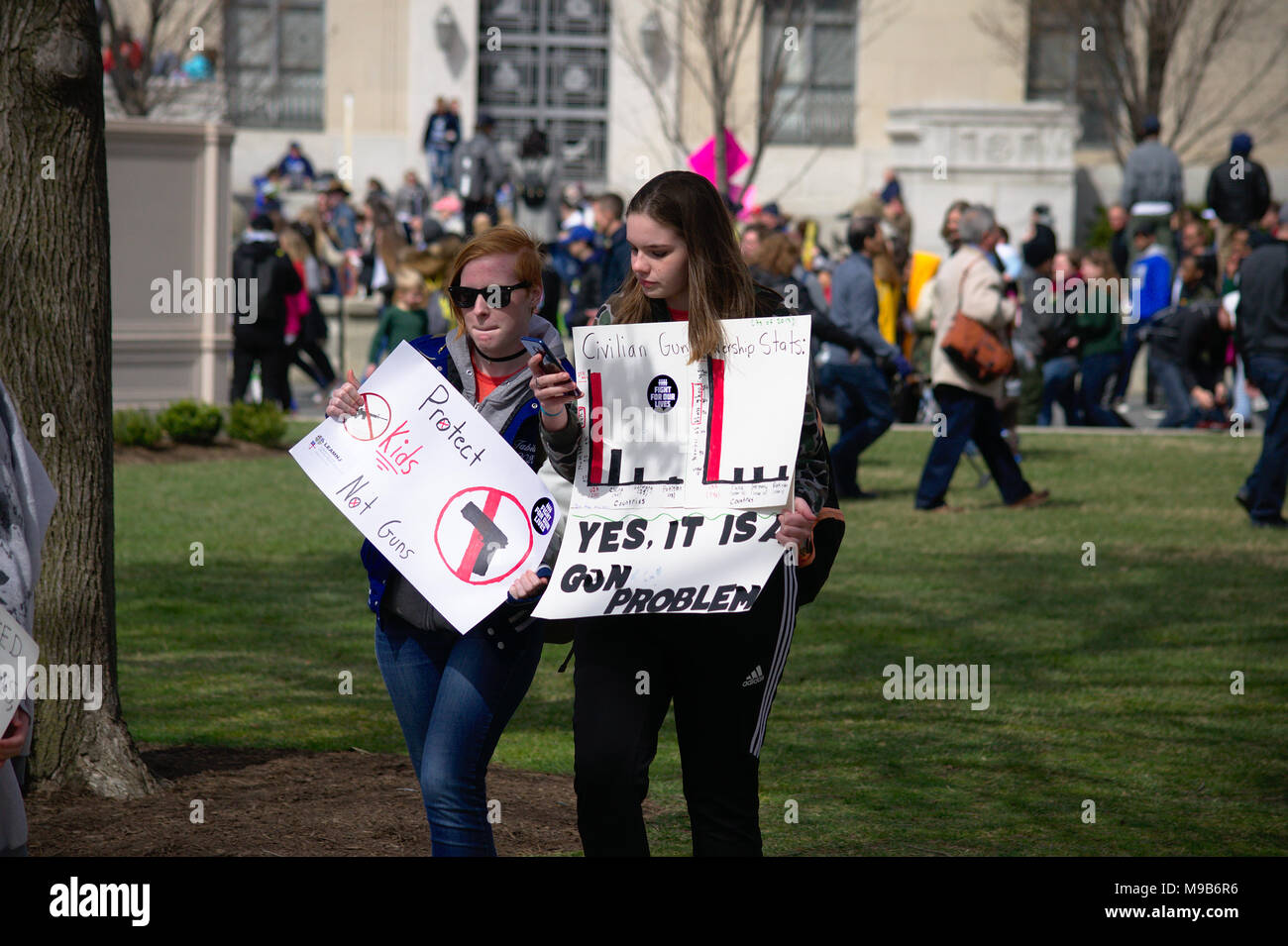 Kids with protest signs at March for our lives in Washington DC March ...