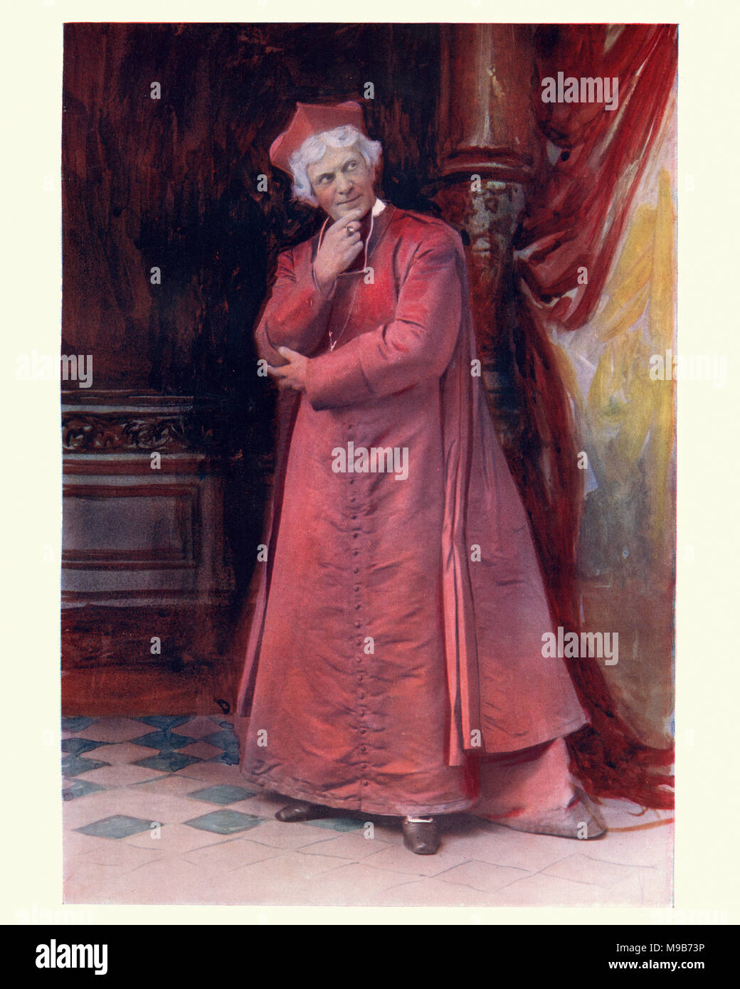 Edwardian Actor Arthur Bourchier in The Bishops move. An English actor ...