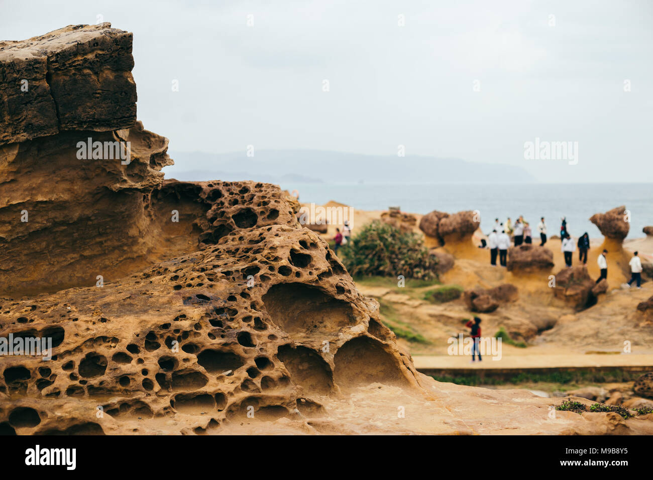 Yehliu Geopark rock formation in Taiwan Stock Photo - Alamy