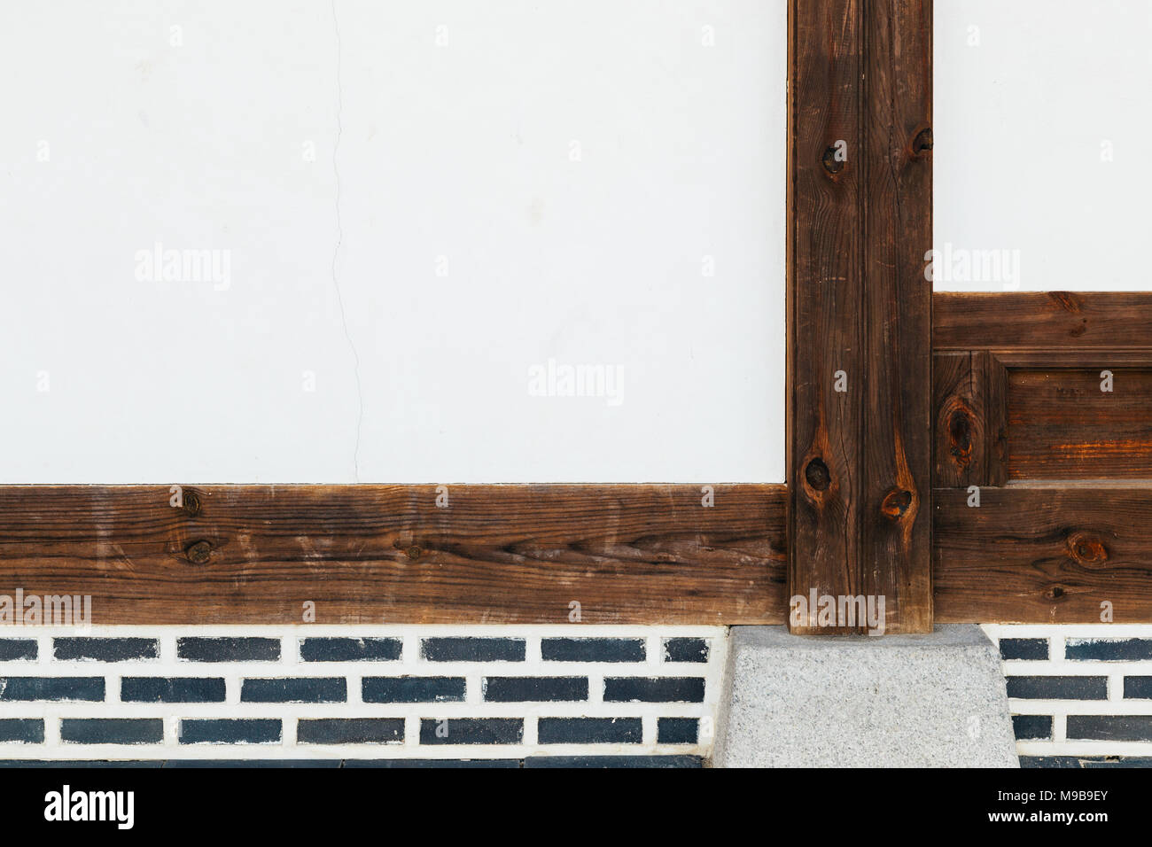 Korean traditional style wall background Stock Photo - Alamy