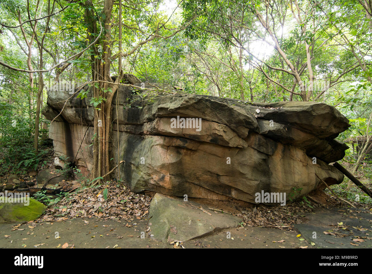 the ancient Quarry of khmer at the town of Ban Kruat at south of the ...