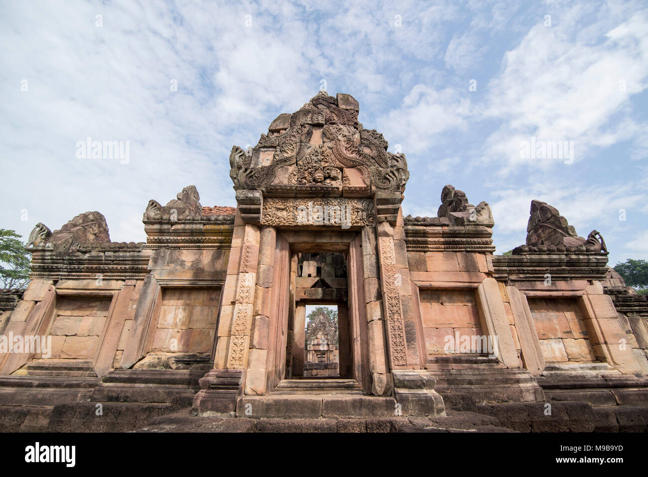 the khmer Temple Ruins of Prasat Muang Tam in the province of Buri Ram ...