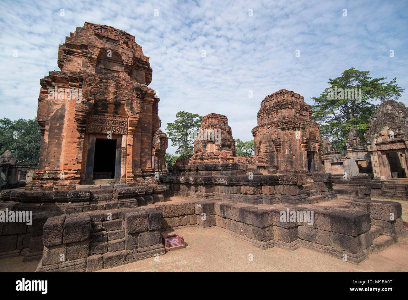 the khmer Temple Ruins of Prasat Muang Tam in the province of Buri Ram ...