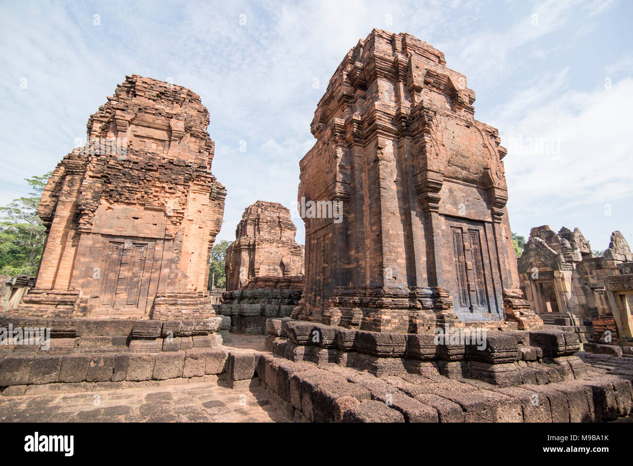 the khmer Temple Ruins of Prasat Muang Tam in the province of Buri Ram ...