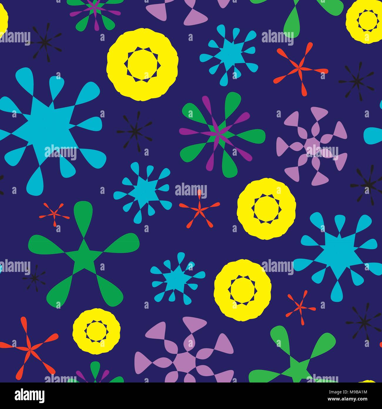 Blue Splodges Seamless Pattern Stock Vector Image & Art - Alamy