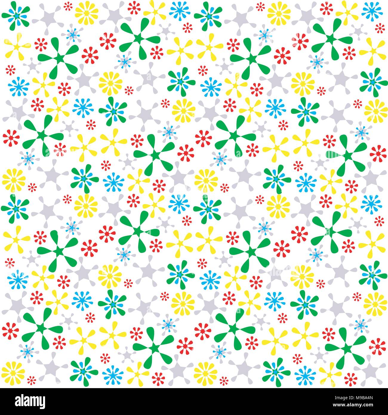 White Floral Pattern Stock Vector Image & Art - Alamy