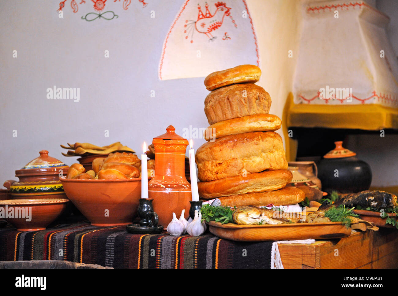 End of the Great Lent. Ukrainian traditional Easter food – breads ...