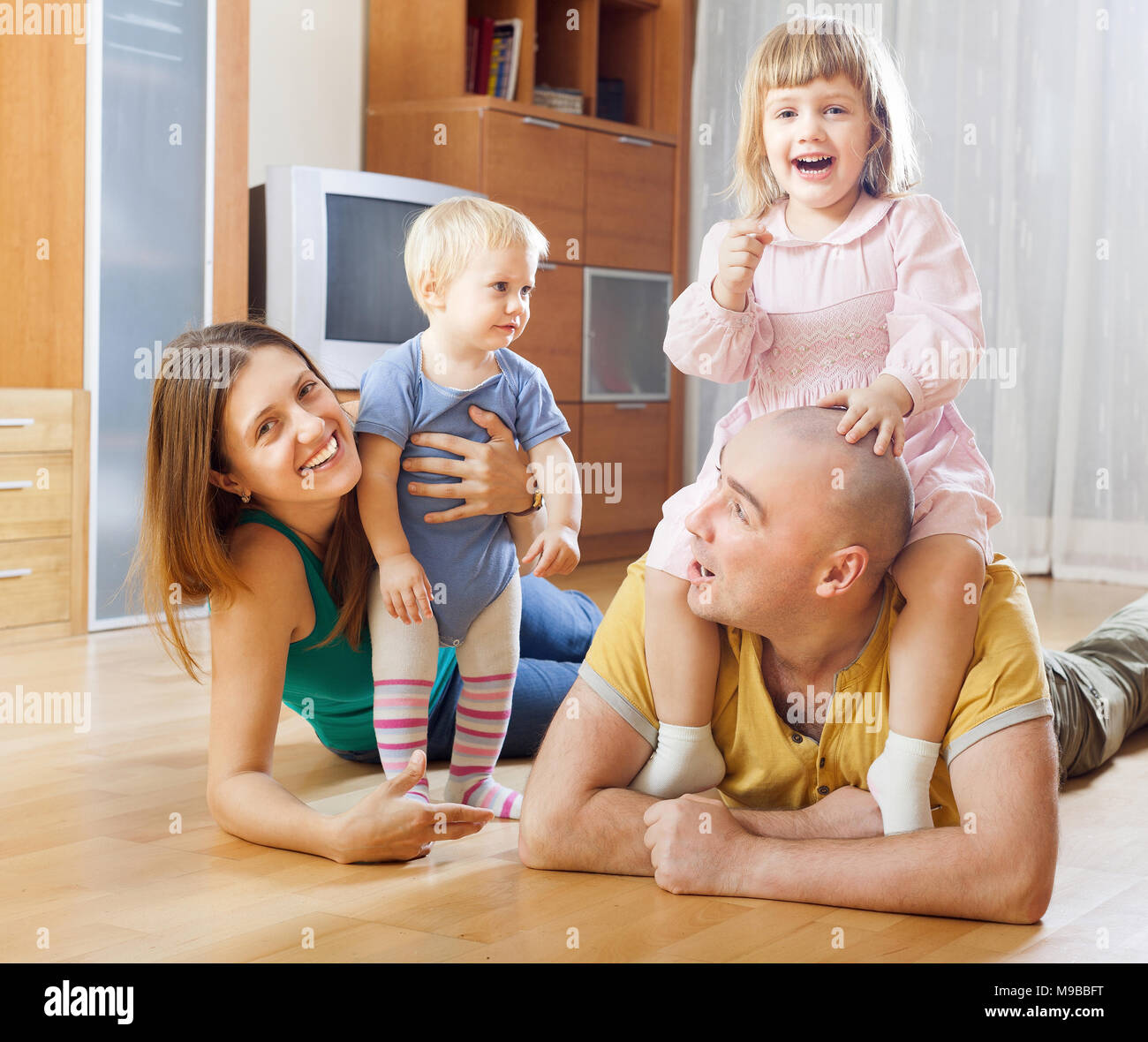 Happy couple at home interior Stock Photo - Alamy