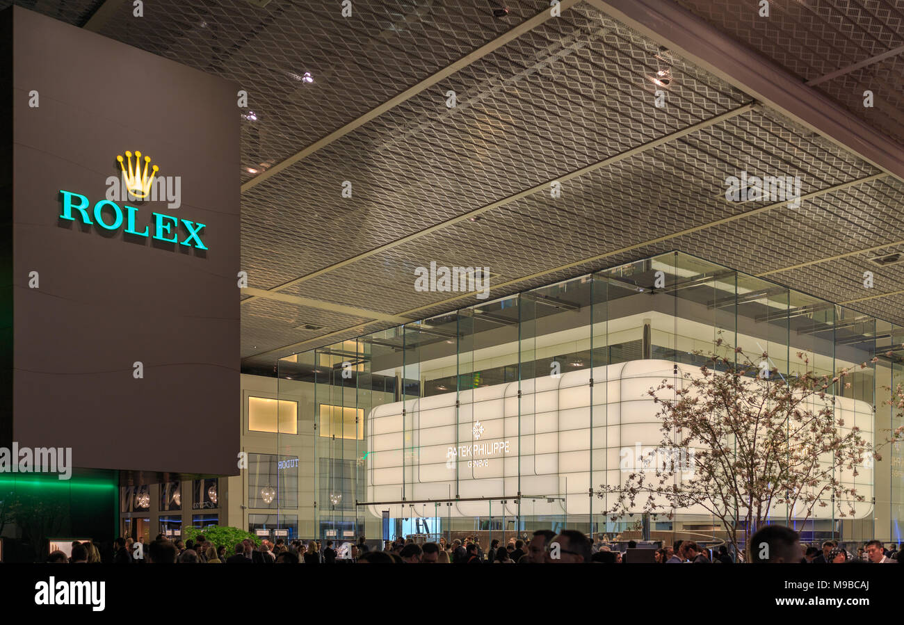 Baselworld watch fair in Basel 2018 Stock Photo - Alamy