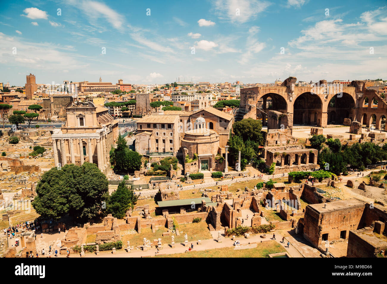 Ancient Roman Forums in Rome, Italy Stock Photo - Alamy