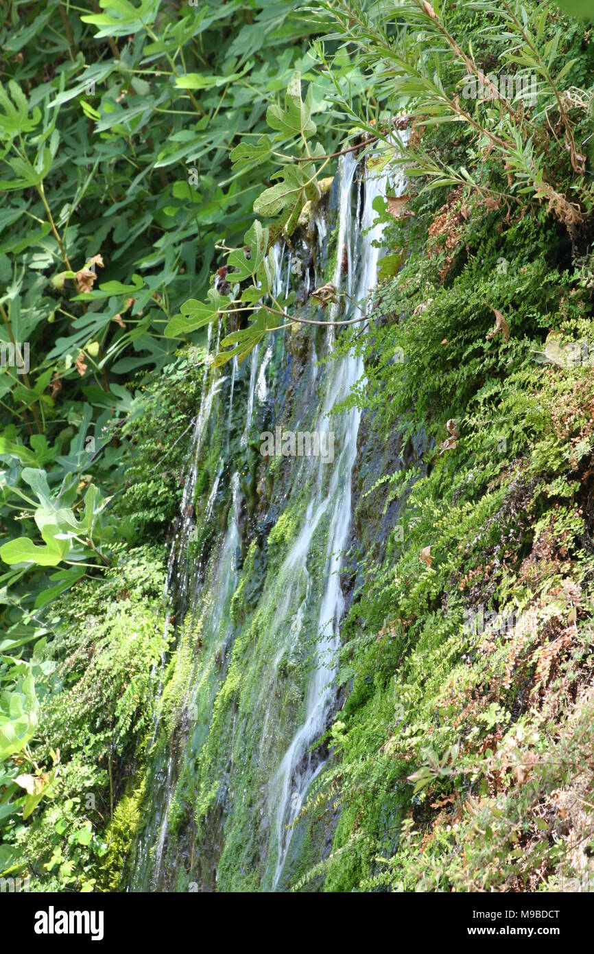 Springs at Lappa a mountain village on Crete Stock Photo - Alamy