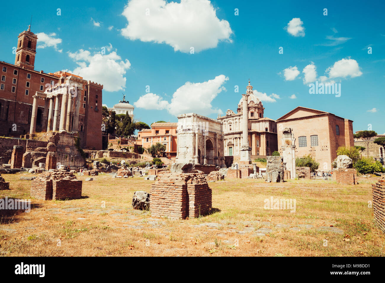 Ancient Roman Forums in Rome, Italy Stock Photo - Alamy