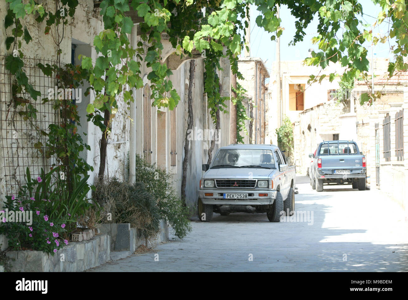 street view in village Stock Photo - Alamy