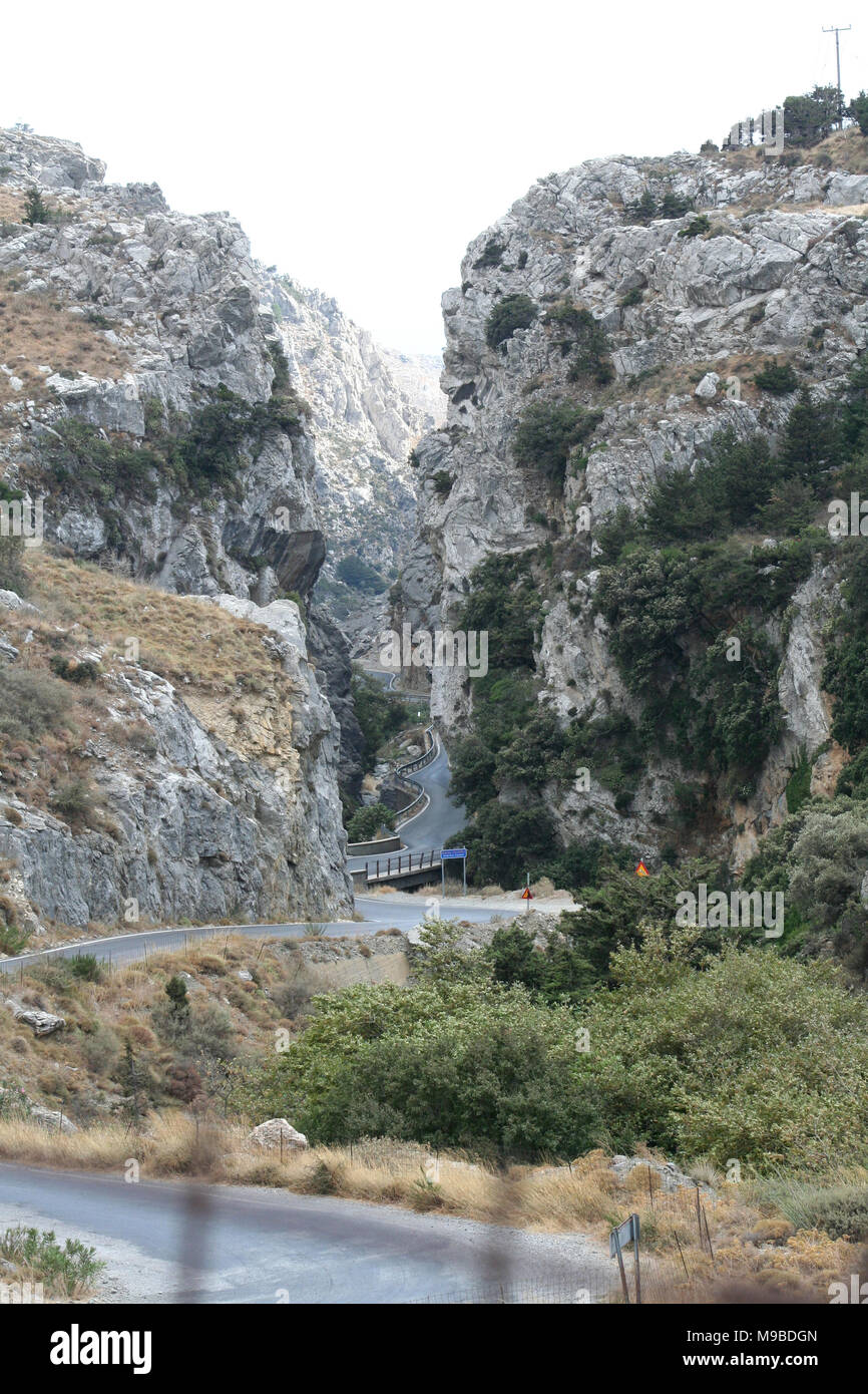 kotsifou canyon in crete Stock Photo - Alamy