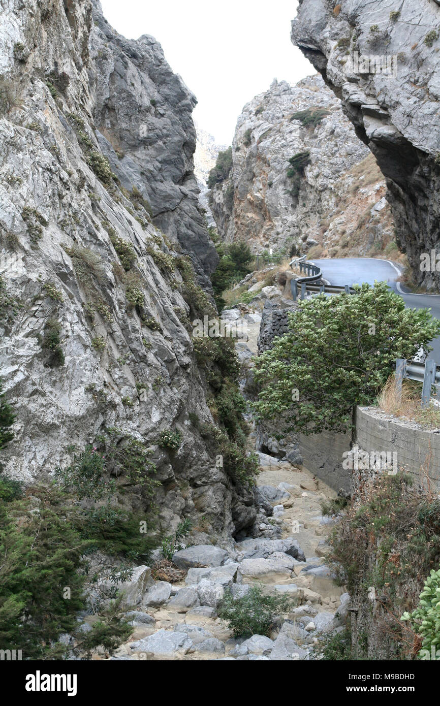 kotsifou canyon in crete Stock Photo - Alamy
