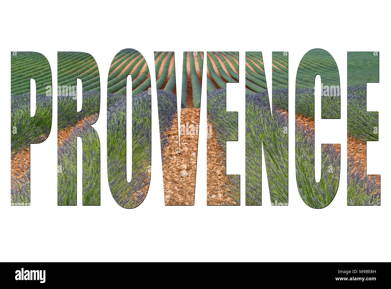 Lavender provence france postcard Cut Out Stock Images & Pictures - Alamy