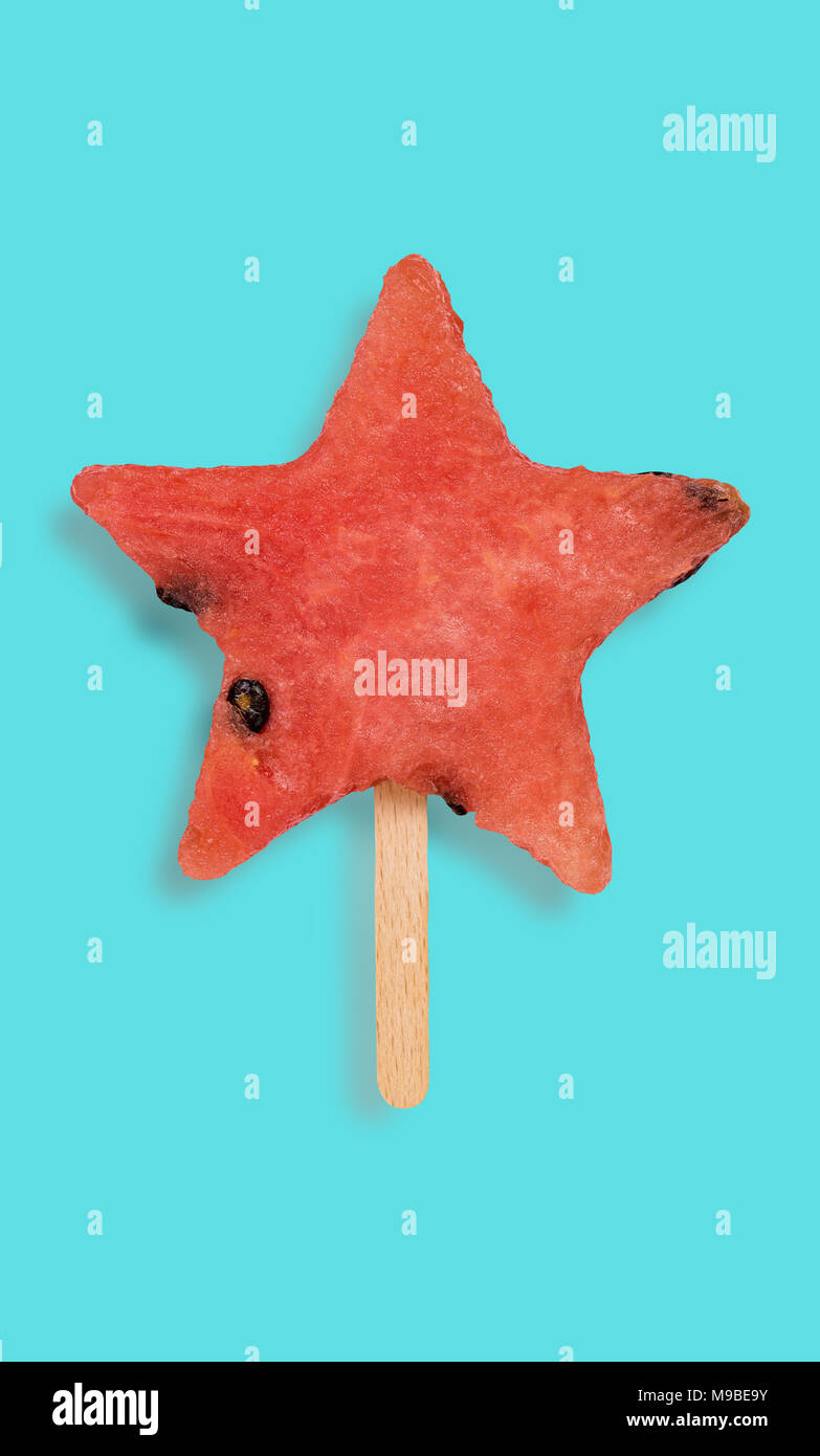 Watermelon star shape popsicle, sreative party food Stock Photo - Alamy