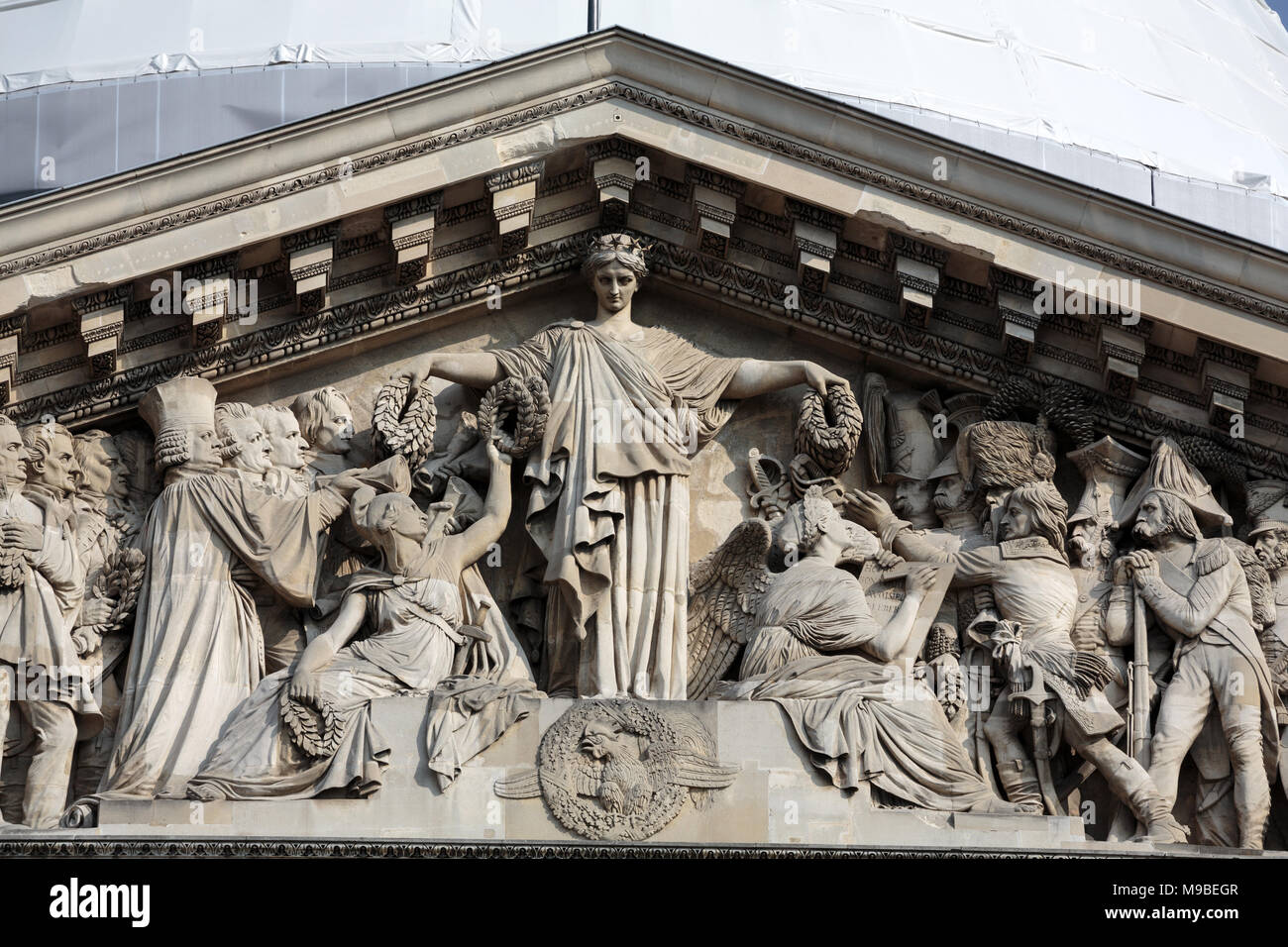 Pantheon pediment relief hi-res stock photography and images - Alamy