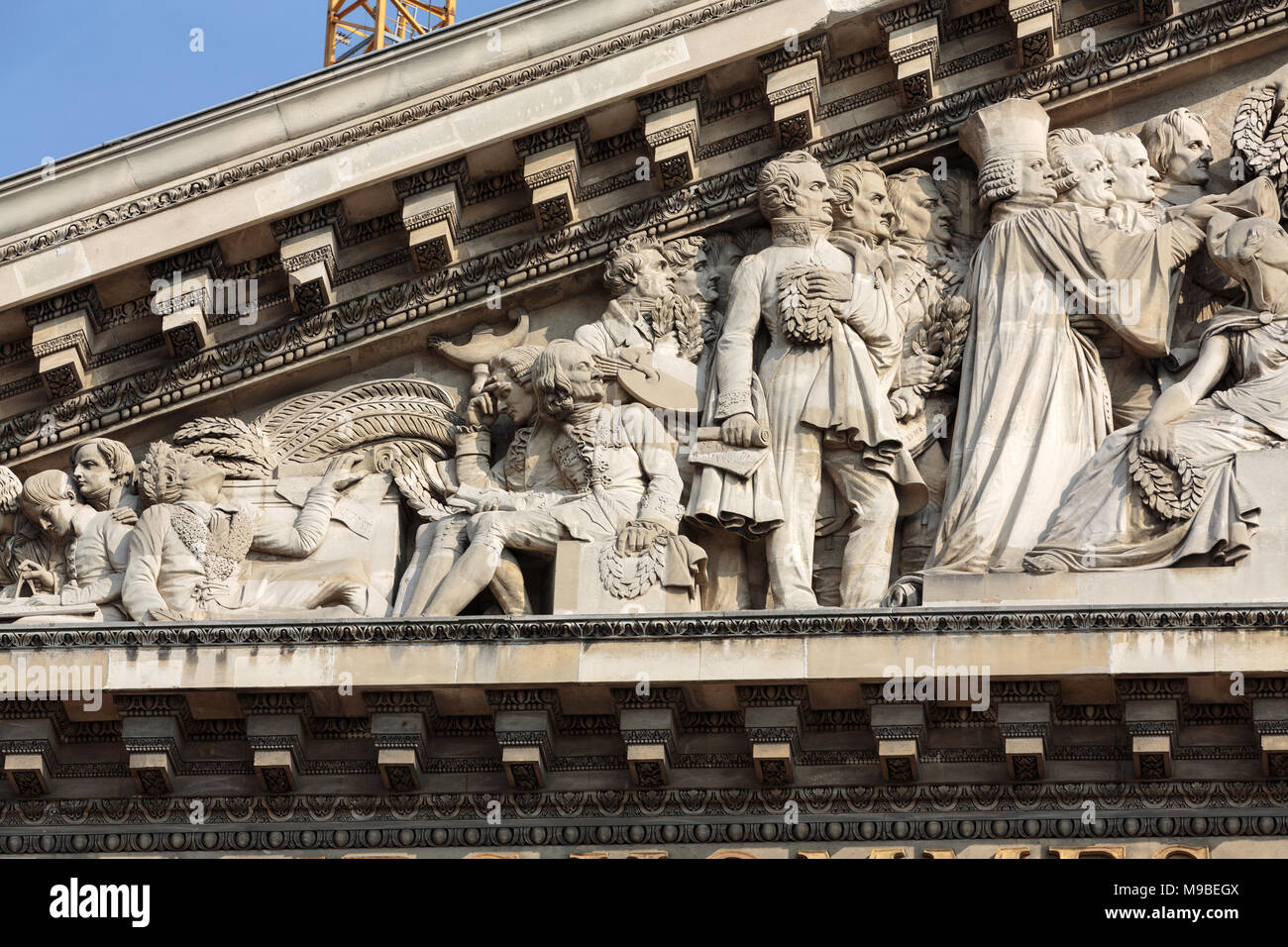 Paris - The pediment of Pantheon. Construction of the building started ...