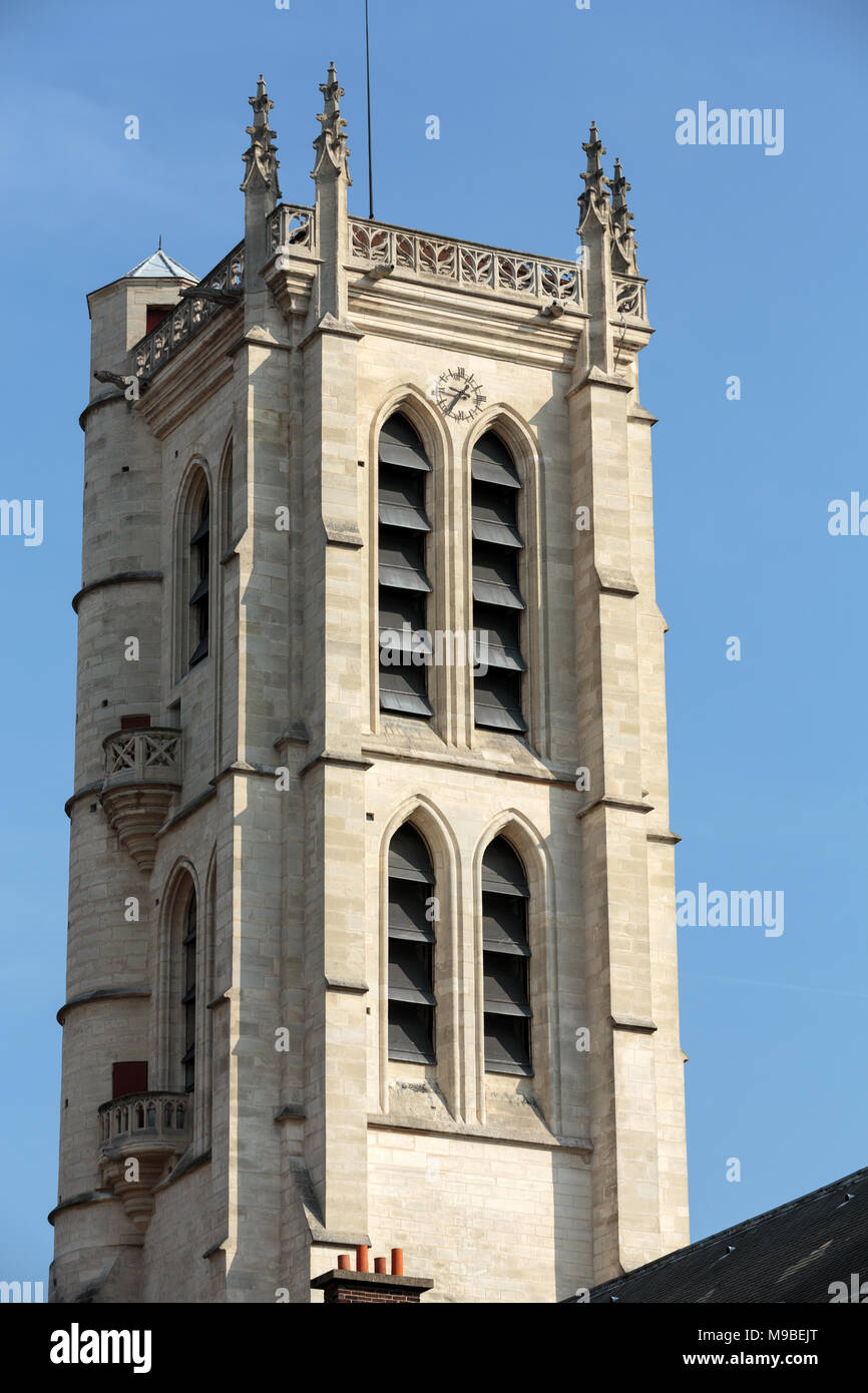 Paris - Clovis bell tower. Henry IV High School, Public Secondary ...