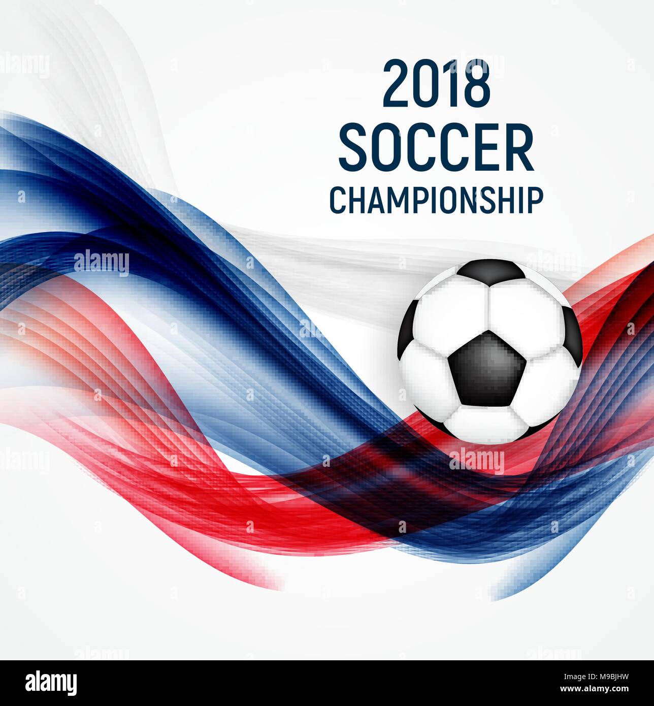 2018 Soccer Championship Background Vector Illustration Stock Vector ...