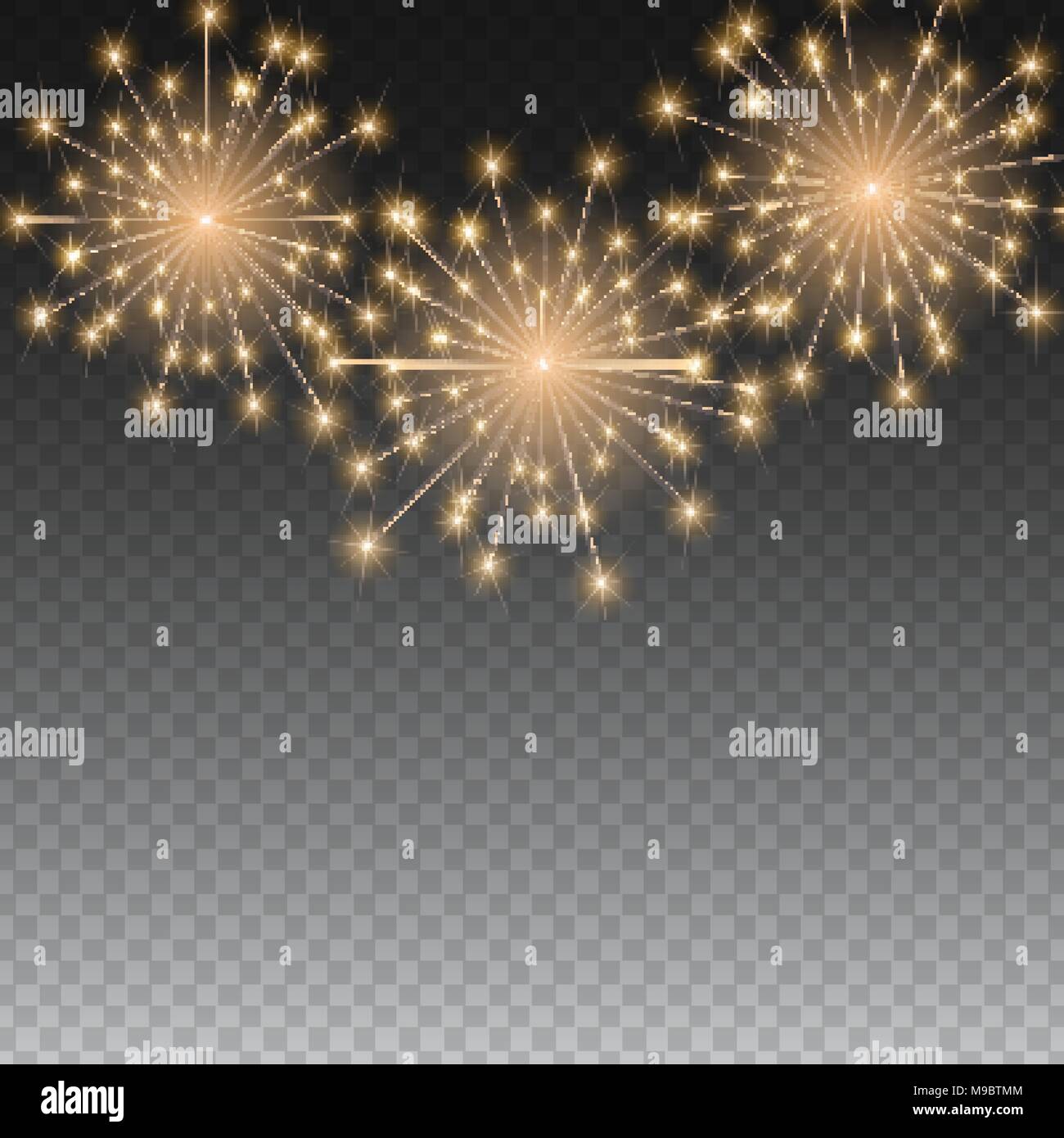 Glossy Fireworks Background Vector Illustration Stock Vector Image ...