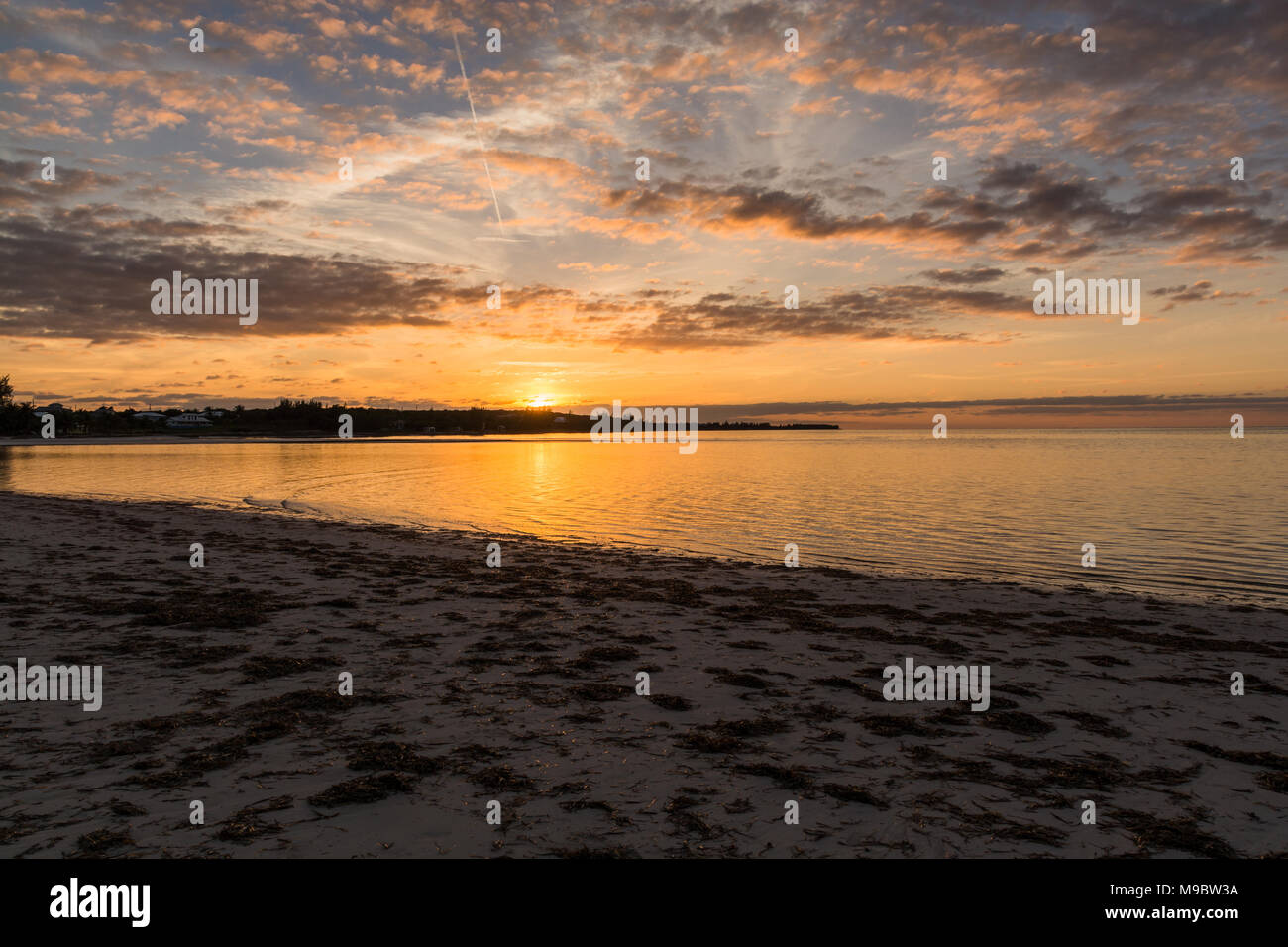 Bahamian Beach Sunset featuring high contrast sky with beautiful ...