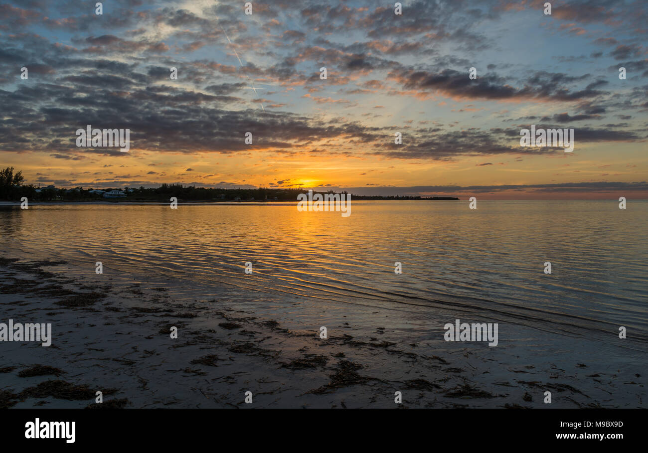 Bahamian Beach Sunset featuring high contrast sky with beautiful ...
