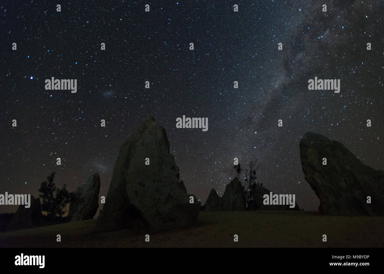 Milky way at the Pinnacles Western Australia Stock Photo - Alamy