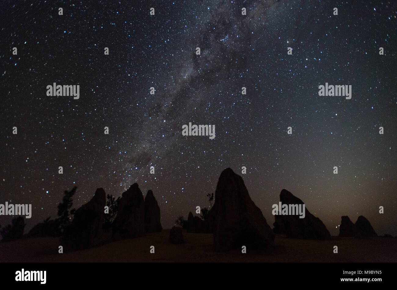 Milky way at the Pinnacles Western Australia Stock Photo - Alamy
