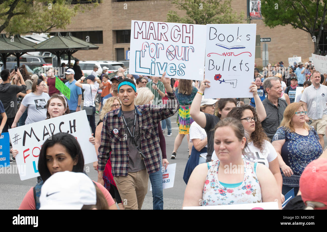 Nearly 10,000 marchers converge in downtown Austin at the State Capitol ...