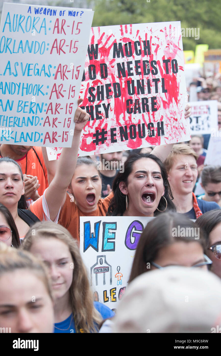 Thousands of gun-violence protesters rally at the Texas Capitol in ...